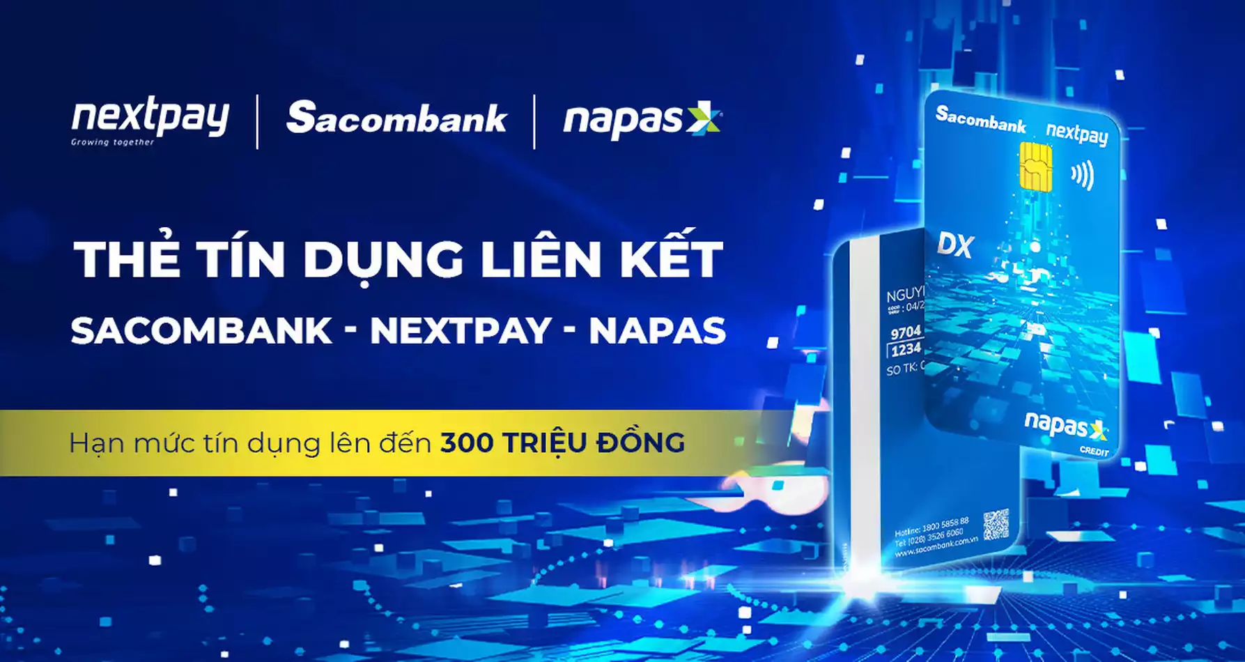 Thẻ tín dụng liên kết Sacombank - NEXTPAY - NAPAS